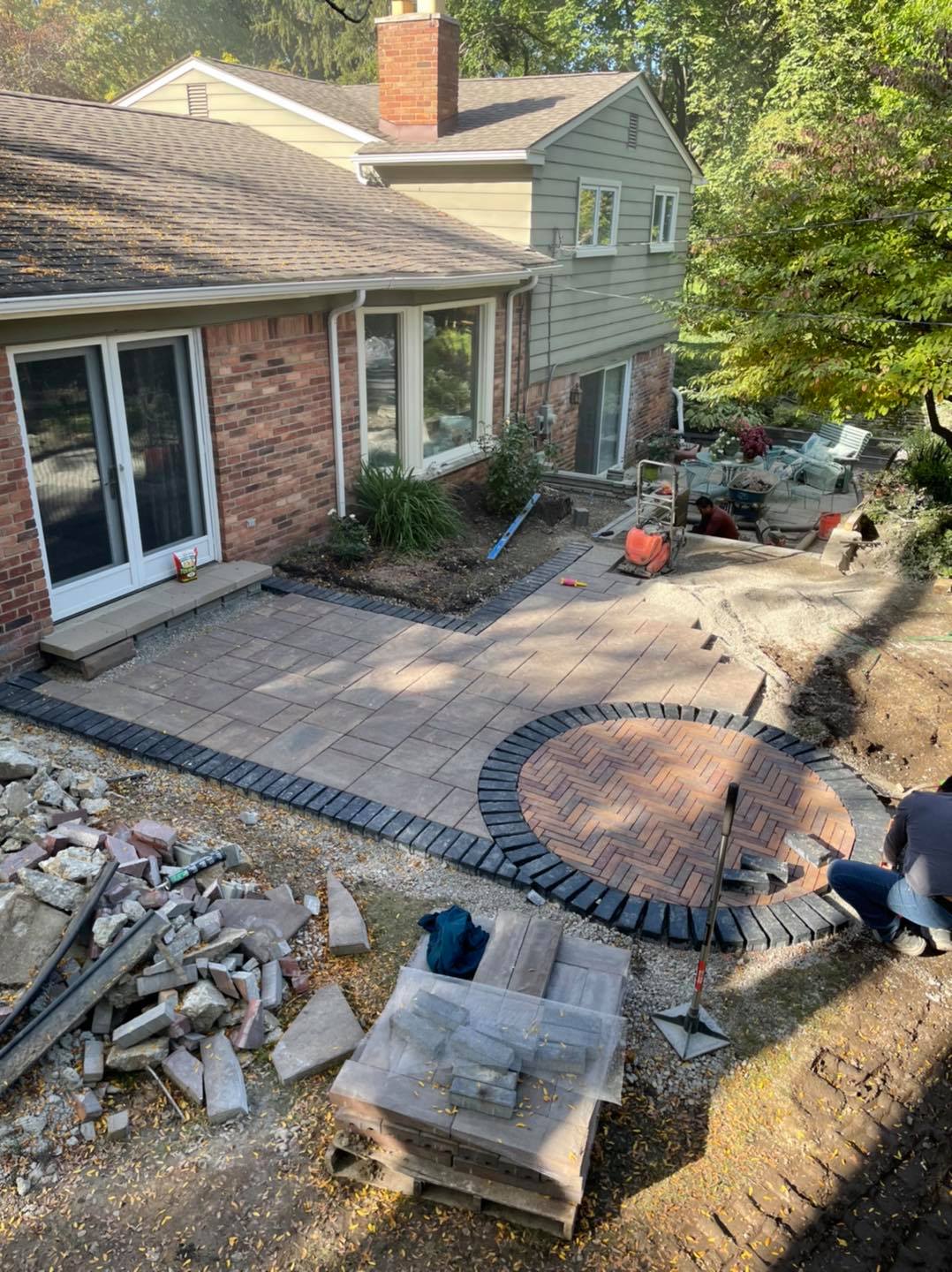The Best Brick Paver Patio and Retaining Wall in Bloomfield Hills - Odd ...