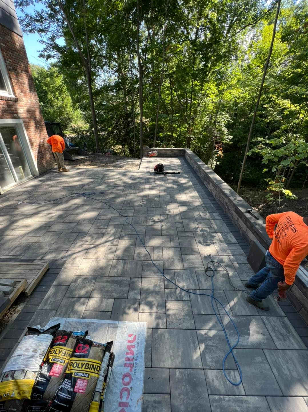 Pisa 2 Retaining Wall and Patio in Beverly Hills Michigan - Odd Jobs ...