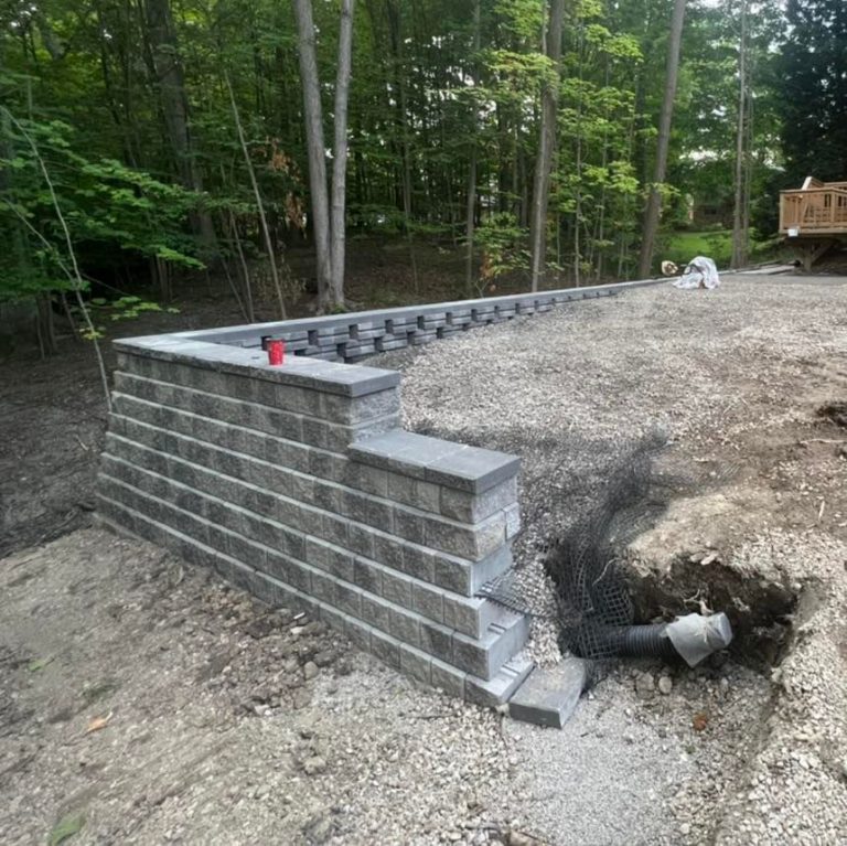 Pisa 2 Retaining Wall and Patio in Beverly Hills Michigan - Odd Jobs ...